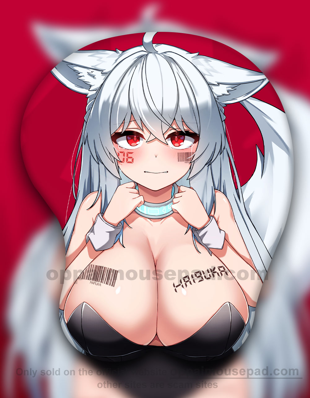 Fox Girl 3D Oppai Mouse Pad Ver2 - Oppai Mousepad