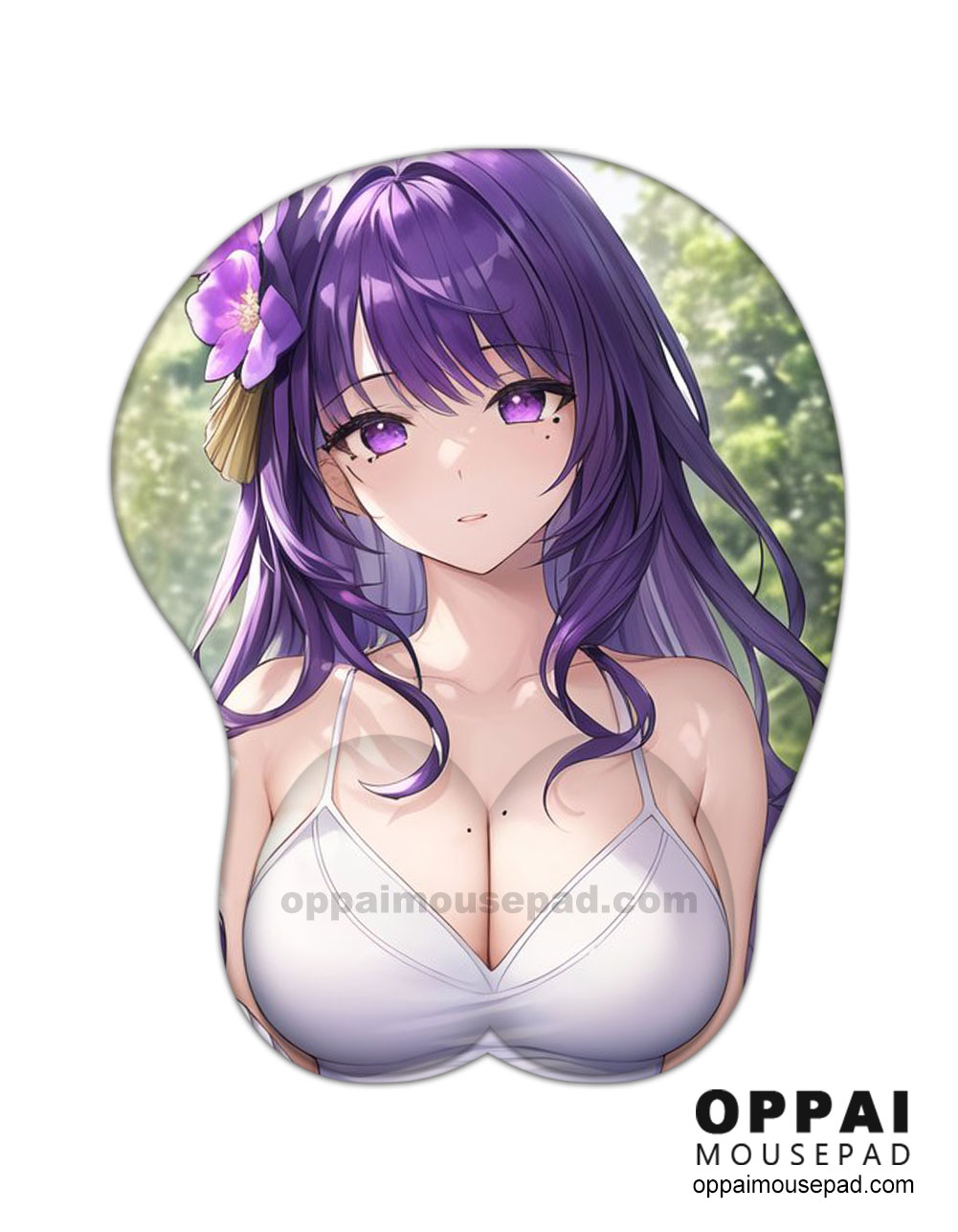 Raiden Shogun Genshin Impact Booba Mouse Pad - Oppai Mousepad